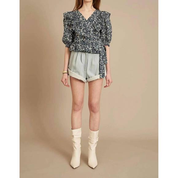 CHRISTY LYNN | Tops | New Christy Lynn Stephanie Top In Indigo | Poshmark